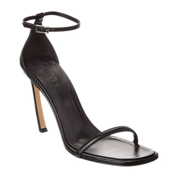 Lanvin | Shoes | Lanvin Swing 95 Leather Sandal Black | Poshmark